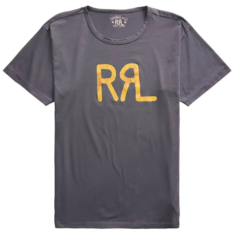RRL Ranch Logo T-shirt in Navy for Men