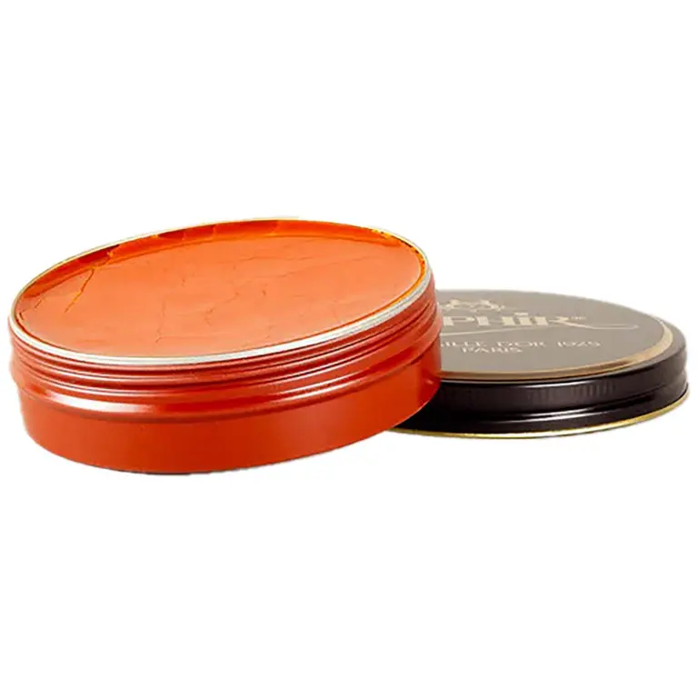 Saphir 100ml Pate De Luxe Cognac Polish in 10 Cognac Brown